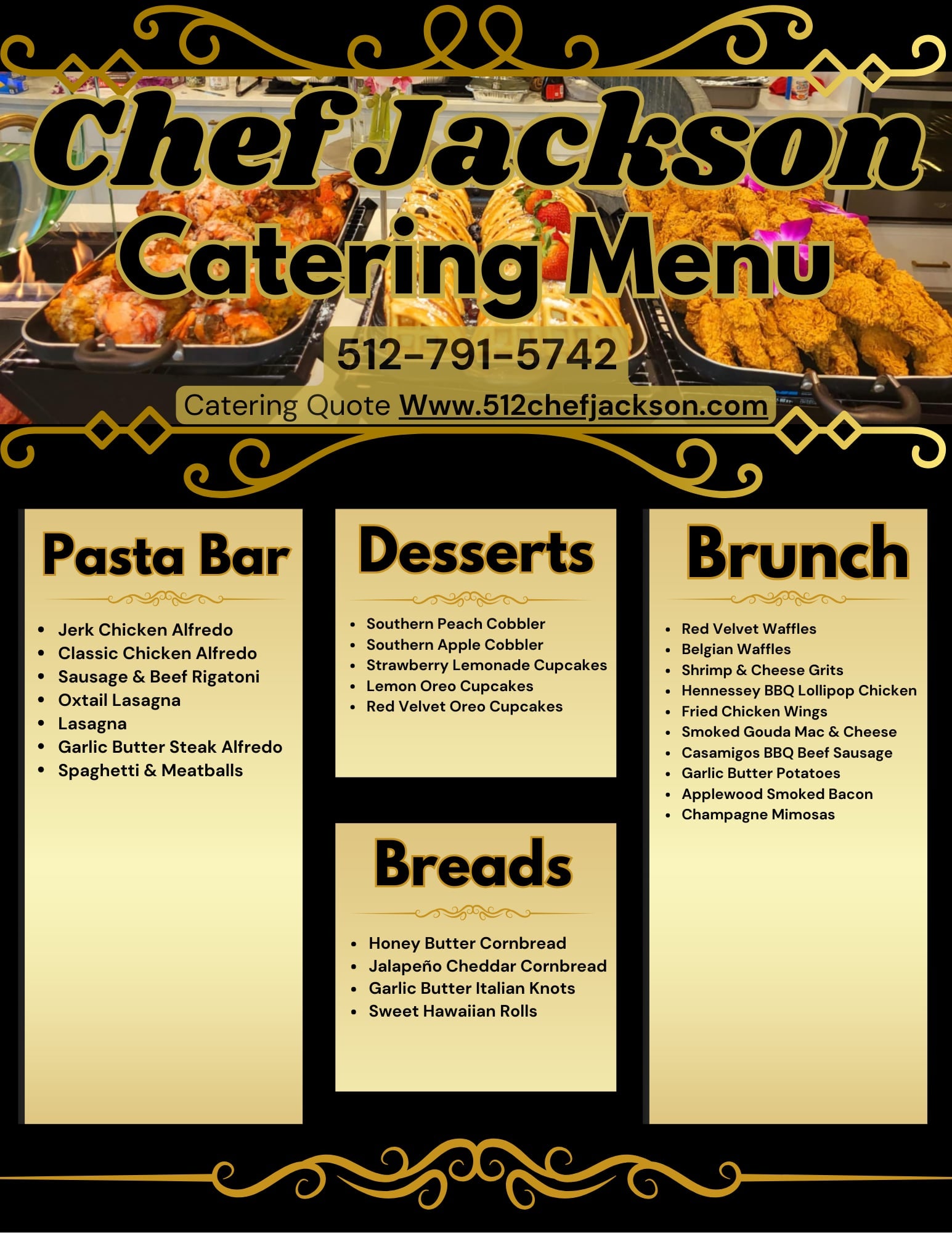 Catering Menus – Private Chef Jackson