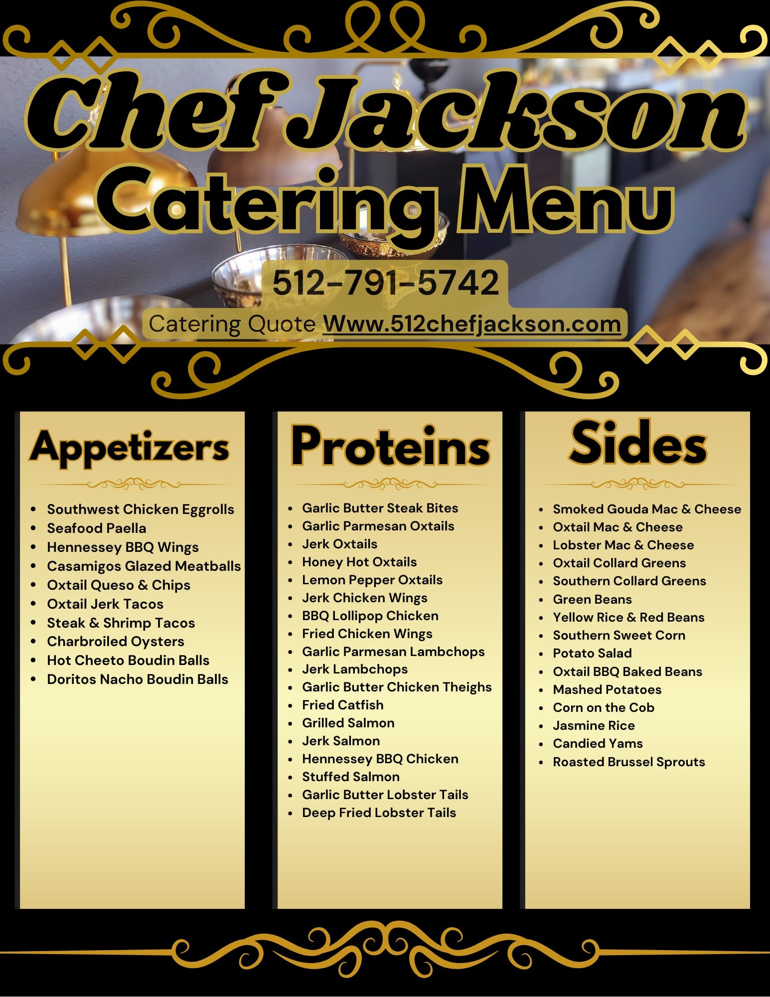 Catering Menus – Private Chef Jackson